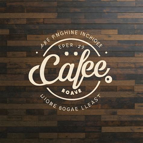 3d Cafe Logo Premium Ai Generated Vector