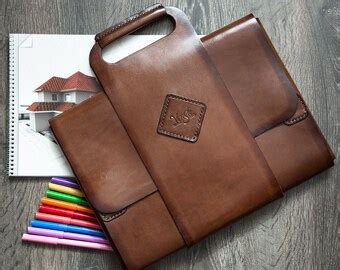 Leather Folder Etsy