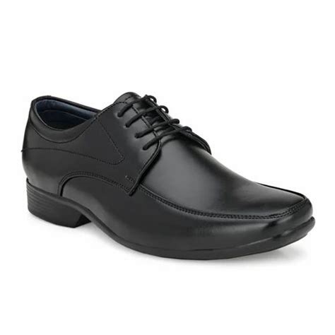 Lace Up Men Black Synthetic Leather Formal Shoes At Rs Pair In Agra
