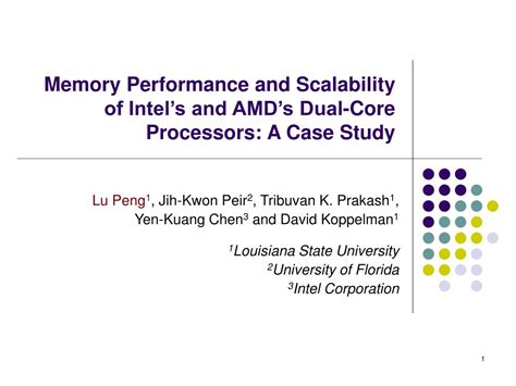 Ppt Memory Performance And Scalability Of Intels And Amds Dual Core