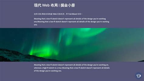 现代 Web 布局 195： 使用 Css Grid 构建 Web 经典布局（full Bleed布局）