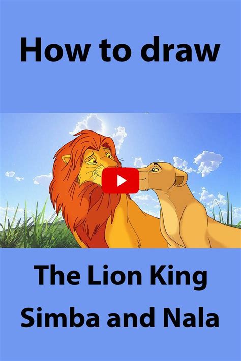 How To Draw The Lion King Simba And Nala Step By Step Easy