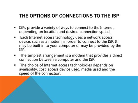 PPT INTERNET CONNECTION THROUGH ISP PowerPoint Presentation Free Download ID