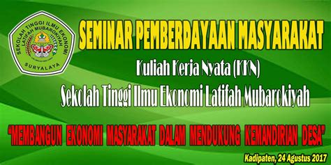 Contoh Spanduk Kegiatan Seminar Karyaku