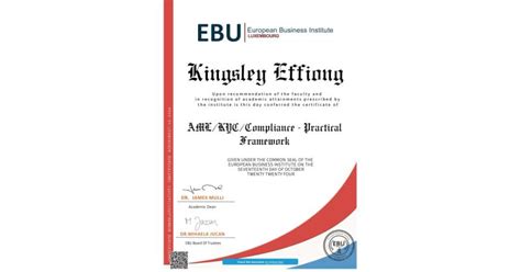 Kingsley Effiong On Linkedin Amlkyccompliance Practical Framework