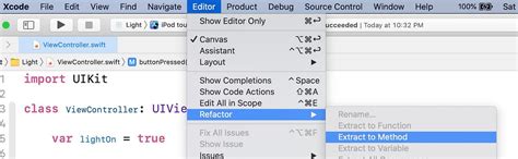 Xcode 的 Extract To Method 撰寫程式時，我們時常將重覆使用的程式定義成 Function By 彼得潘的