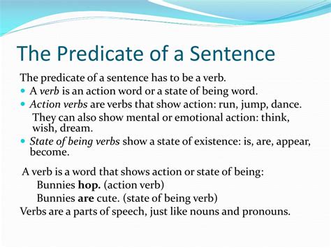 Ppt Sentences Subject Predicates Modifiers And Objects Powerpoint Presentation Id 1459356