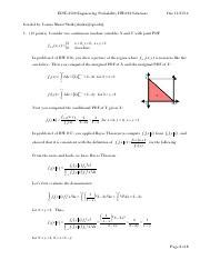 HW Solution ECSE Engineering Probability HW Solutions Due Graded By Usama
