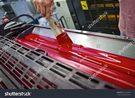 Closeup Ink Rollers Printing Press Offset Stock Photo Shutterstock