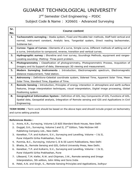 X20601 Advanced Surveying With Paper Pdf Surveying Geographic Information System