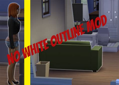 The Sims 4 Remove White Outline Mod Simsvip