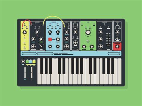 Moog Grandmother Moog Music Illustration Cool Wallpapers Cartoon
