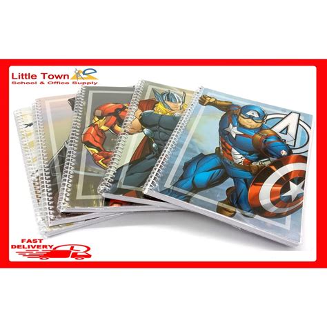 Marvel Spiral Notebook Character Heroes With Plastic Cover Random Design Shopee Philippines