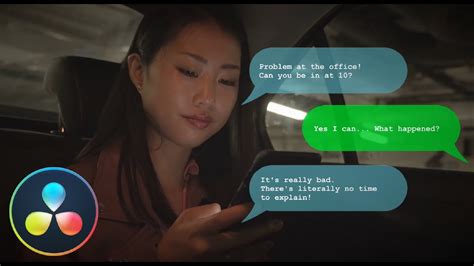 How To Make Text Message Popup Bubbles Davinci Resolve 16 Tutorial Youtube