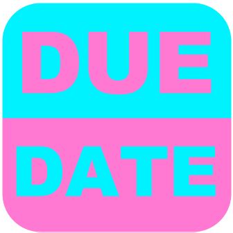 Collection Of Due Date PNG PlusPNG