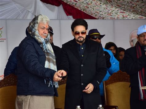 Manoj Sinha Anurag Thakur E Launch 40 Khelo India Centres Across Jandk Cross Town News A