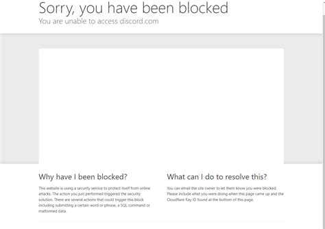 I Have Been Blocked For No Reason Discord