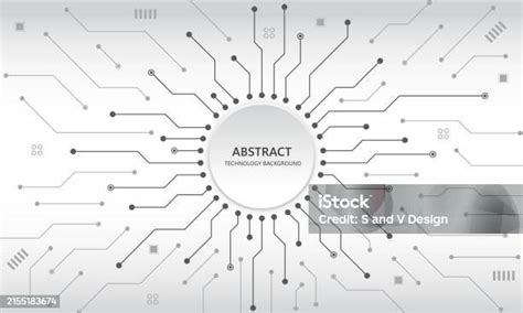 추상적인 미래 기술 회로 기판 질감 통하고 있는 백색 배경 디지털 회로 라인 및 곡선 다각형 연결 개념 전자 마더보드 그림입니다