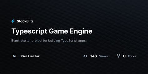 Typescript Game Engine Stackblitz