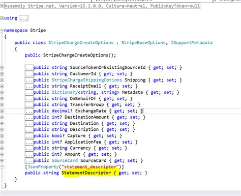 C How To Replace The Statement Descriptor Parameter With Statement Descriptor Suffix As Part