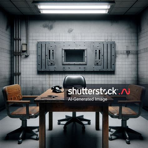Jail Interrogation Room Backdrop Image Stage Ai Generated Image