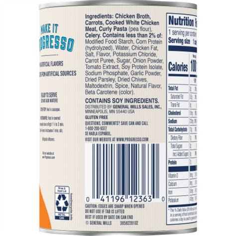 Progresso Gluten Free Homestyle Chicken Soup 14 Oz Kroger