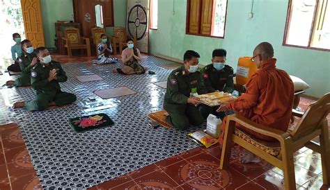 လှိုင်းဘွဲမြို့နယ် ဘရားနှစ်ဆူကျောင်းရှိ ရဟန်းသံဃာများအတွက် ဆွမ်းဆန်၊ဆီနှင့်လှူဖွယ်ပစ္စည်းများ ဆက