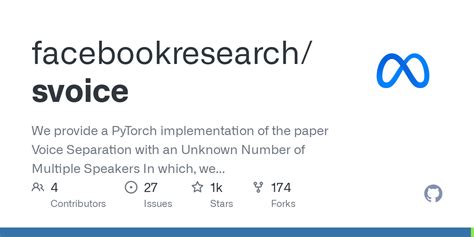 Github Facebookresearchsvoice We Provide A Pytorch Implementation Of The Paper Voice