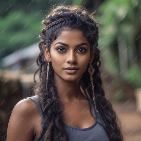 Premium Ai Image A Beautiful Sri Lankan Girl