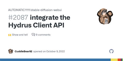 Integrate The Hydrus Client Api · Automatic1111 Stable Diffusion Webui