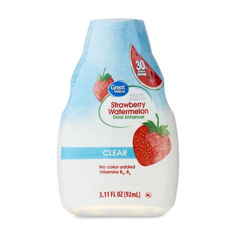 Great Value Strawberry Watermelon Clear Liquid Drink Enhancer 31 Fl