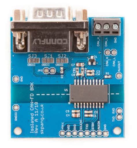 Isolated Can Bus Fd Breakout Board For Embedded Systems