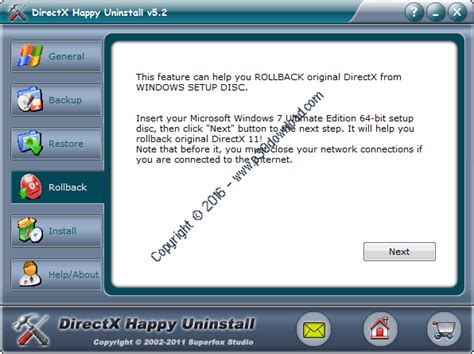 دانلود Directx Happy Uninstall 6 5 مدیریت و تعمیر مایکروسافت دایرکت ایکس