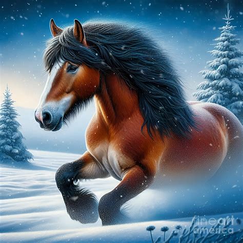 North Swedish Horse 5 Digital Art By Mia Wikstrom Fine Art America