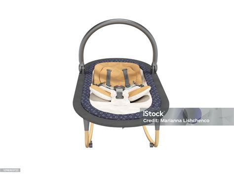 흰색 배경에 플라스틱 핸들 전면 보기와 금속 다리를 가진 아이를위한 3d 렌더링 침대 0명에 대한 스톡 사진 및 기타 이미지 0명 구매 귀여운 Istock