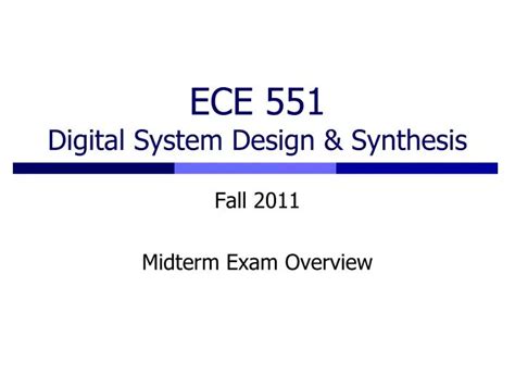 PPT ECE Digital System Design Synthesis PowerPoint Presentation ID