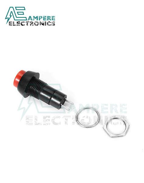 Push Button Latching Red N O 12mm Ampere Electronics