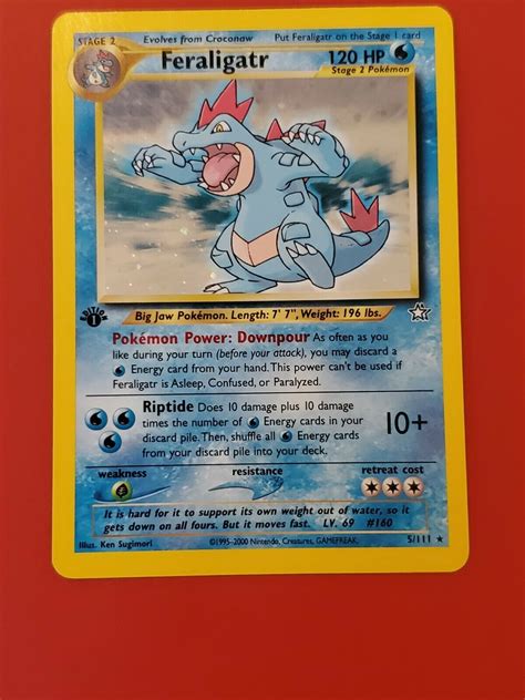 Pokémon Tcg Feraligatr Neo Genesis 5 Holo 1st Edition Holo Rare Values