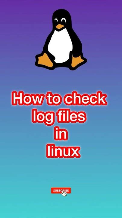 How To Check Log Files In Linux Shorts Yshorts Linux Youtube