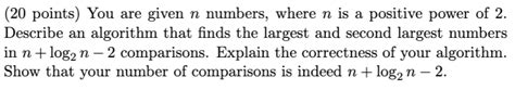 Solved Points You Are Given N Numbers Where N Is A Chegg Com