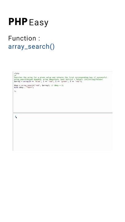 Arraysearch Php Function Youtube