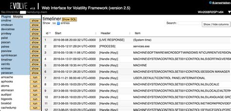 Evolve Una GUI Web Para Volatility Security By Default