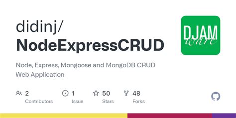 Github Didinj Nodeexpresscrud Node Express Mongoose And Mongodb Crud Web Application