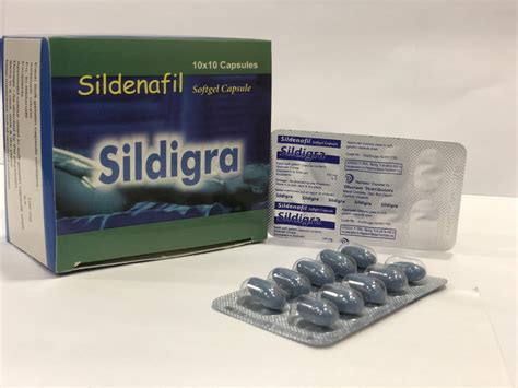 Sildenafil Citrate Sildigra Softgel Capsules 1 X 10 Treatment Ed