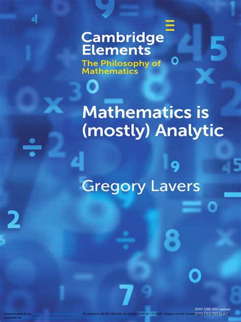 Mathematics Is Mostly Analytic Pdf Analytic Philosophy Truth
