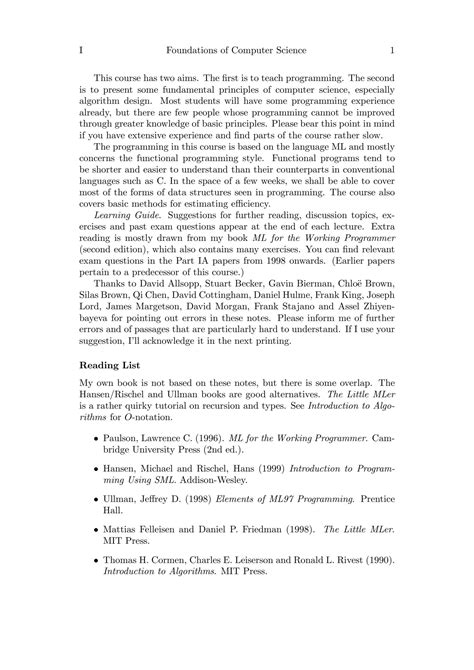 Solution Foundations Computer Science What You Need To Know Studypool