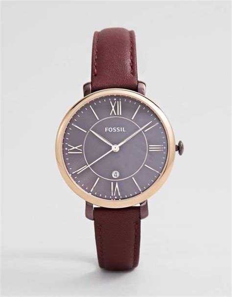 Fossil Es4099 Womens Jacqueline Leather Watch Leather Watch Leather Fossil