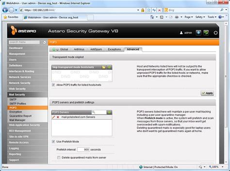 Astaro Security Gateway Version 8 Home Edition