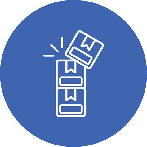 Overflow Shipment Line Circle Background Icon 17643210 Vector Art At