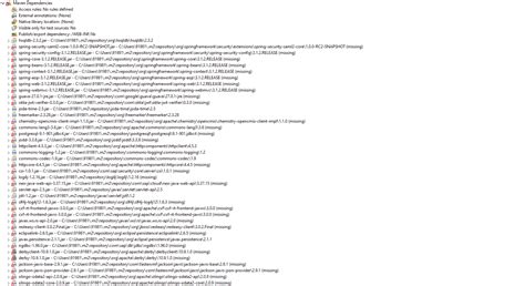 Java Trying To Import Maven Project But Some Dependencies Are Missing